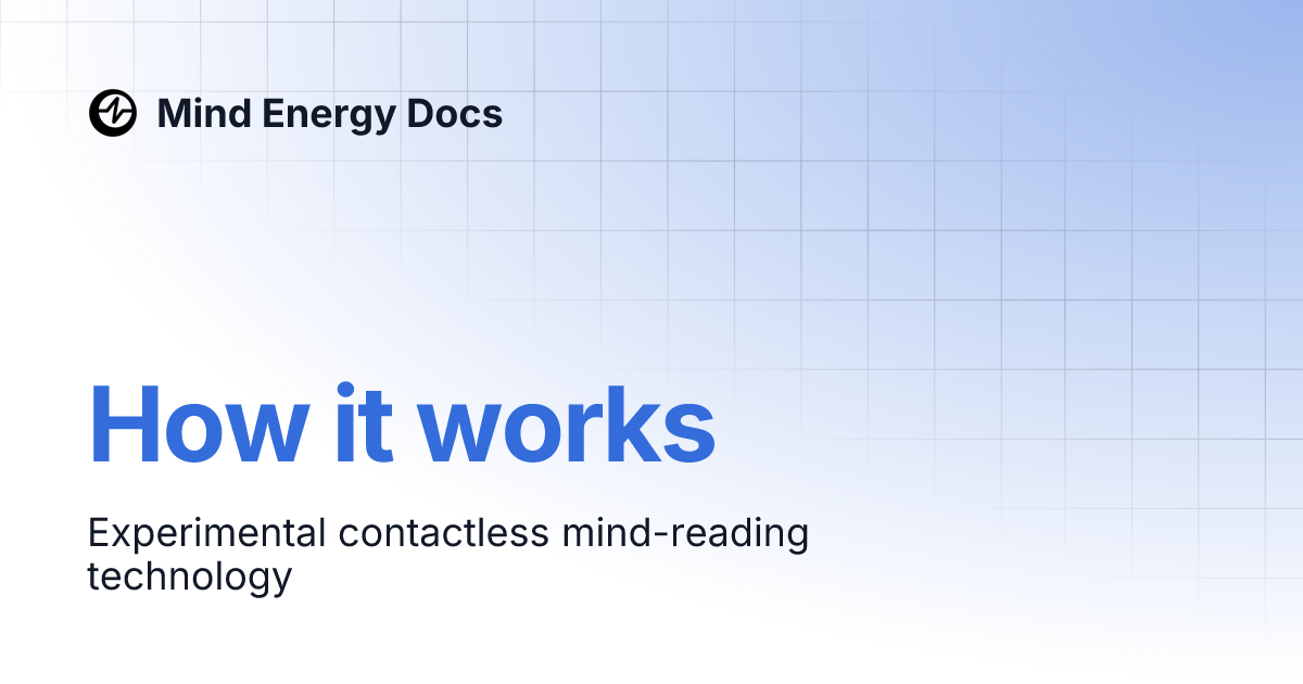 How it works | Mind Energy Docs